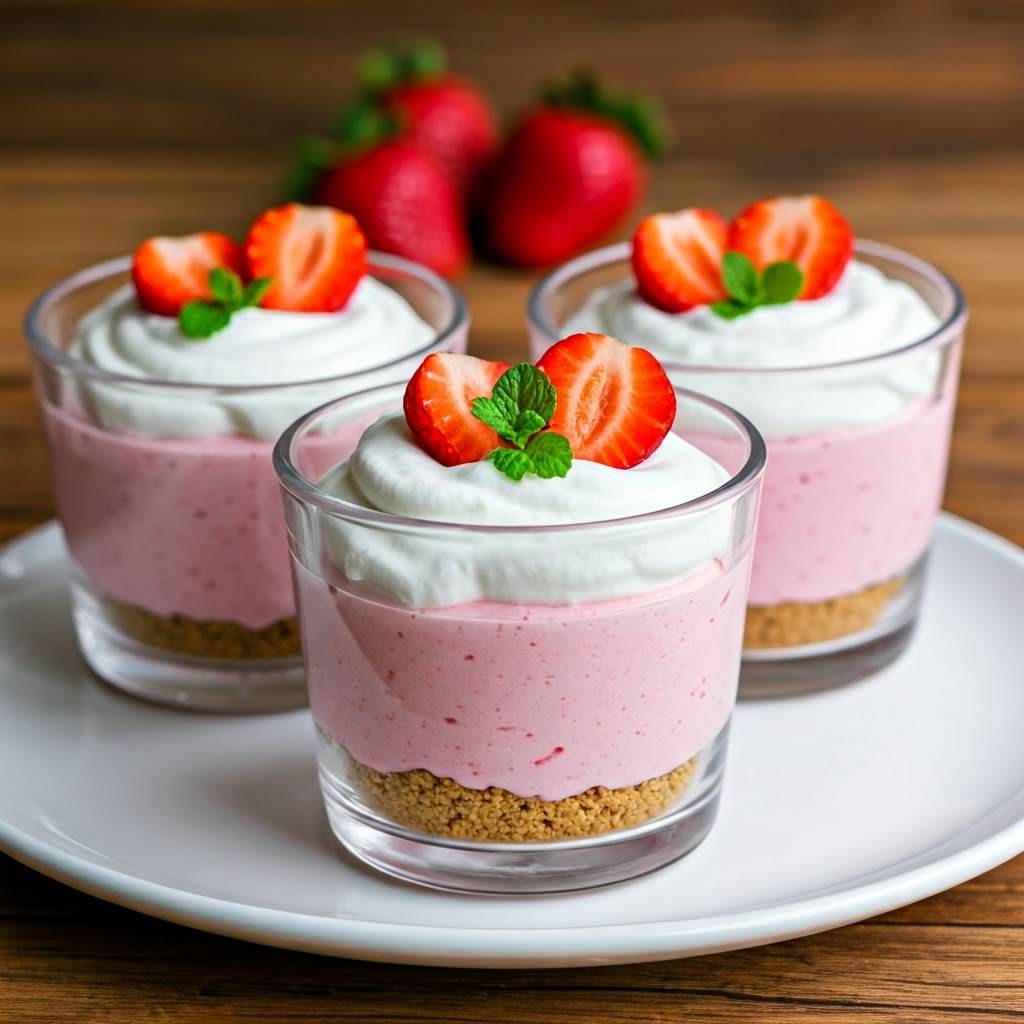 Strawberry Cheesecake Mousse🍓 - Pungu's Kitchen
